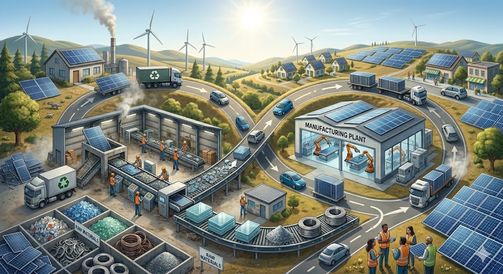 How Solar Panel Recycling Supports a Circular Economy